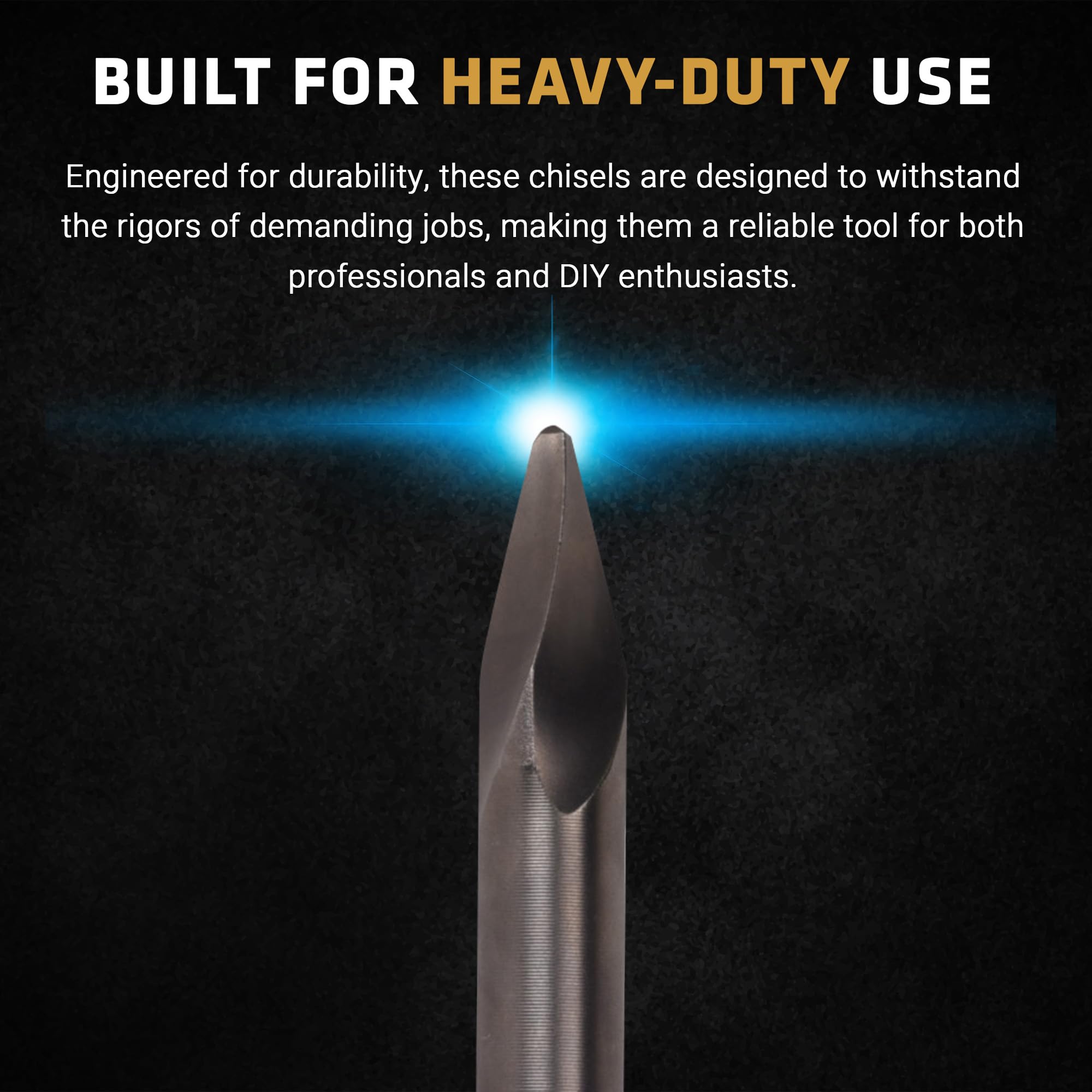 Century Drill & Tool, 87933, 23/32"X24",SDS Max,Bull Point Chisel, Masonry Tool.