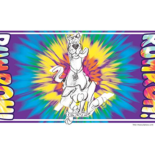 Tervis 1346137 Warner Brothers - Scooby-Doo Stainless Steel Insulated Tumbler with Clear and Black Hammer Lid, 20oz, Silver