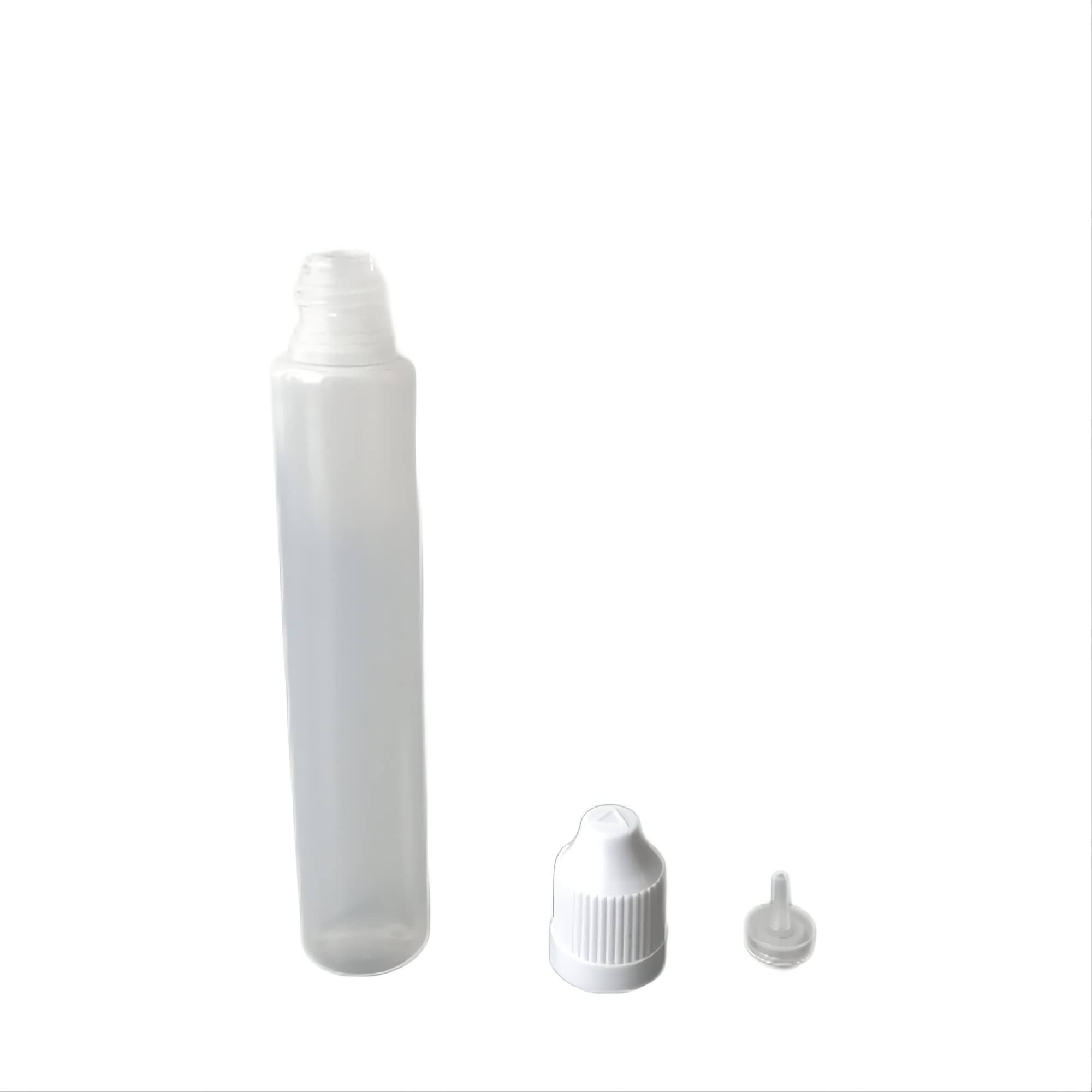 JOYWEE (30 Pack, Multi Color Caps) 30ml PE Pen Plastic Bottle with Childproof Cap for Vape Liquid, Light Oil, Paint, dropper bottle eliquid bottle liquid bottle squeeze bottle TIP Dropper Bottle