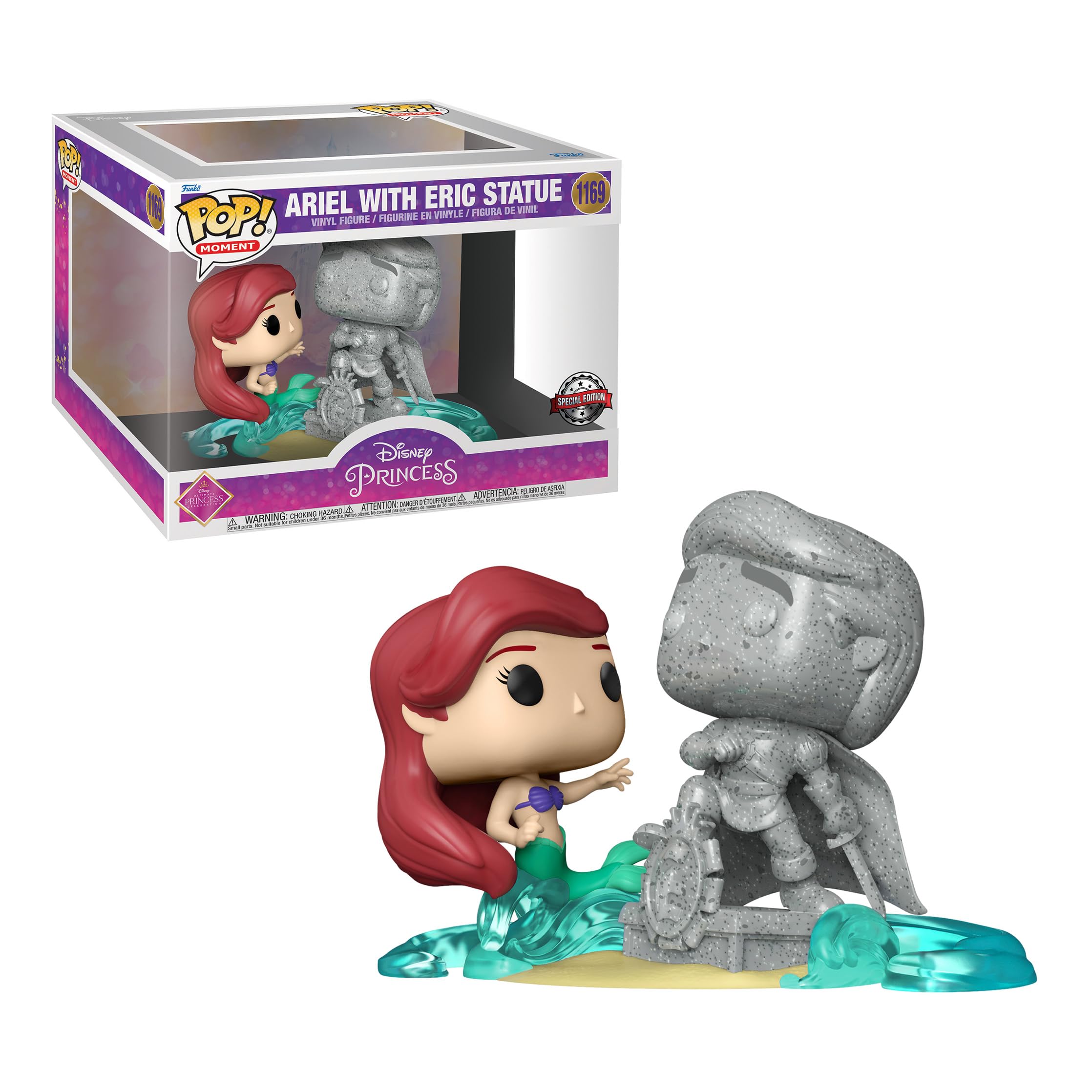 Funko Pop! Moment Disney: Ariel with Eric Statue Special Edition Multicolor Exclusive Vinyl Figure #1169