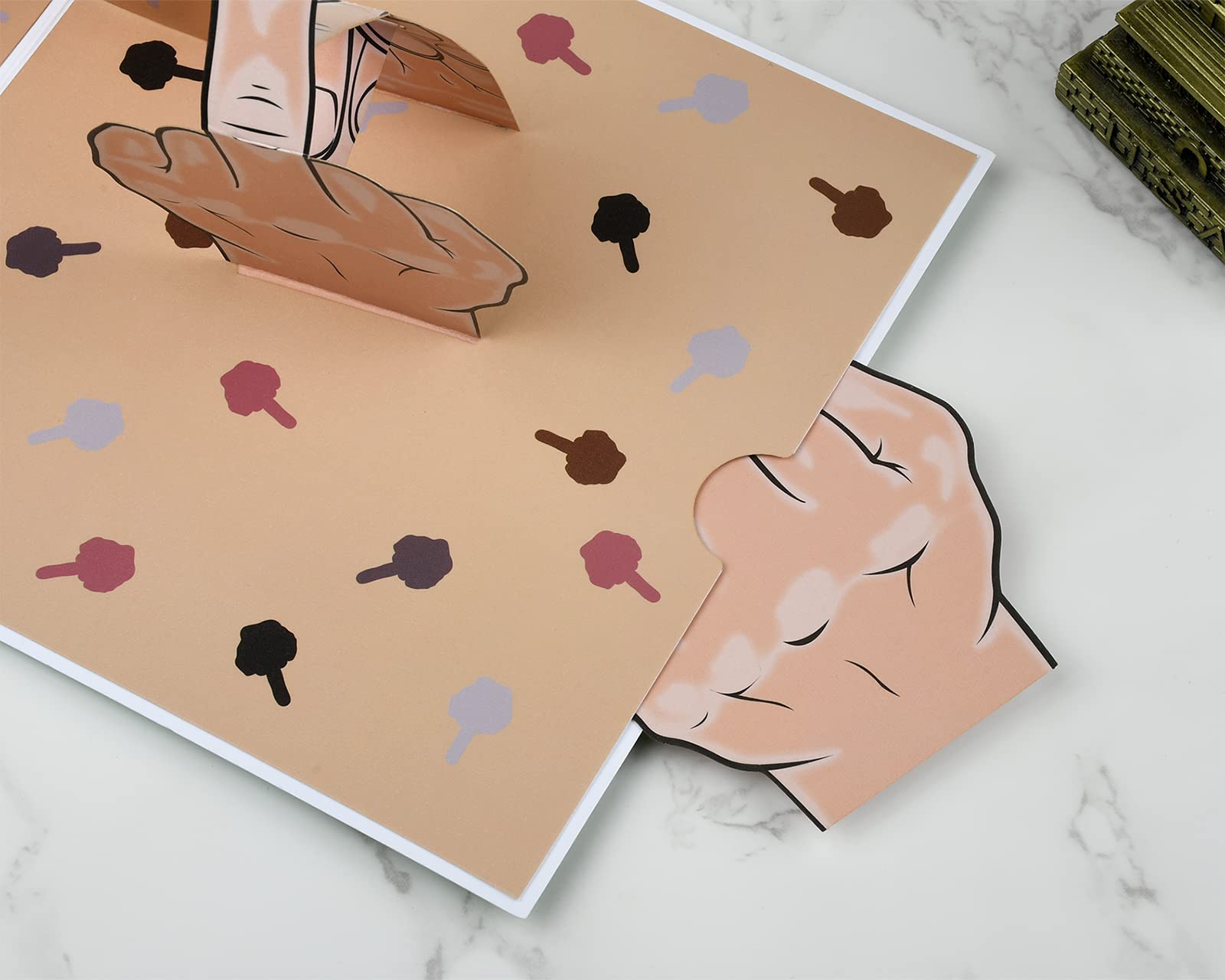 DS. DISTINCTIVE STYLE Funny Birthday Cards Middle Finger Pop Up Card Gag Gifts for Adults