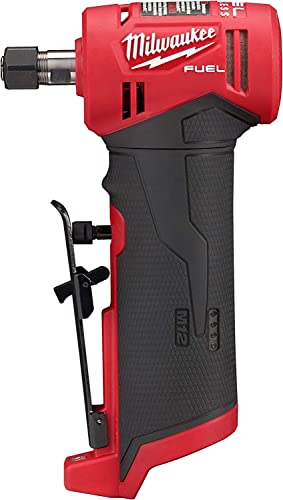 Milwaukee M12 FUEL 12V Lithium-Ion Brushless Cordless 1/4 in. Right Angle Die Grinder (Tool-Only) + Accessory