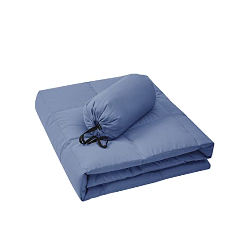 Beautyrest 650 Fill Power Packable Down Throw with Pouch| 60X70''| for Indoor and Outdoor Use