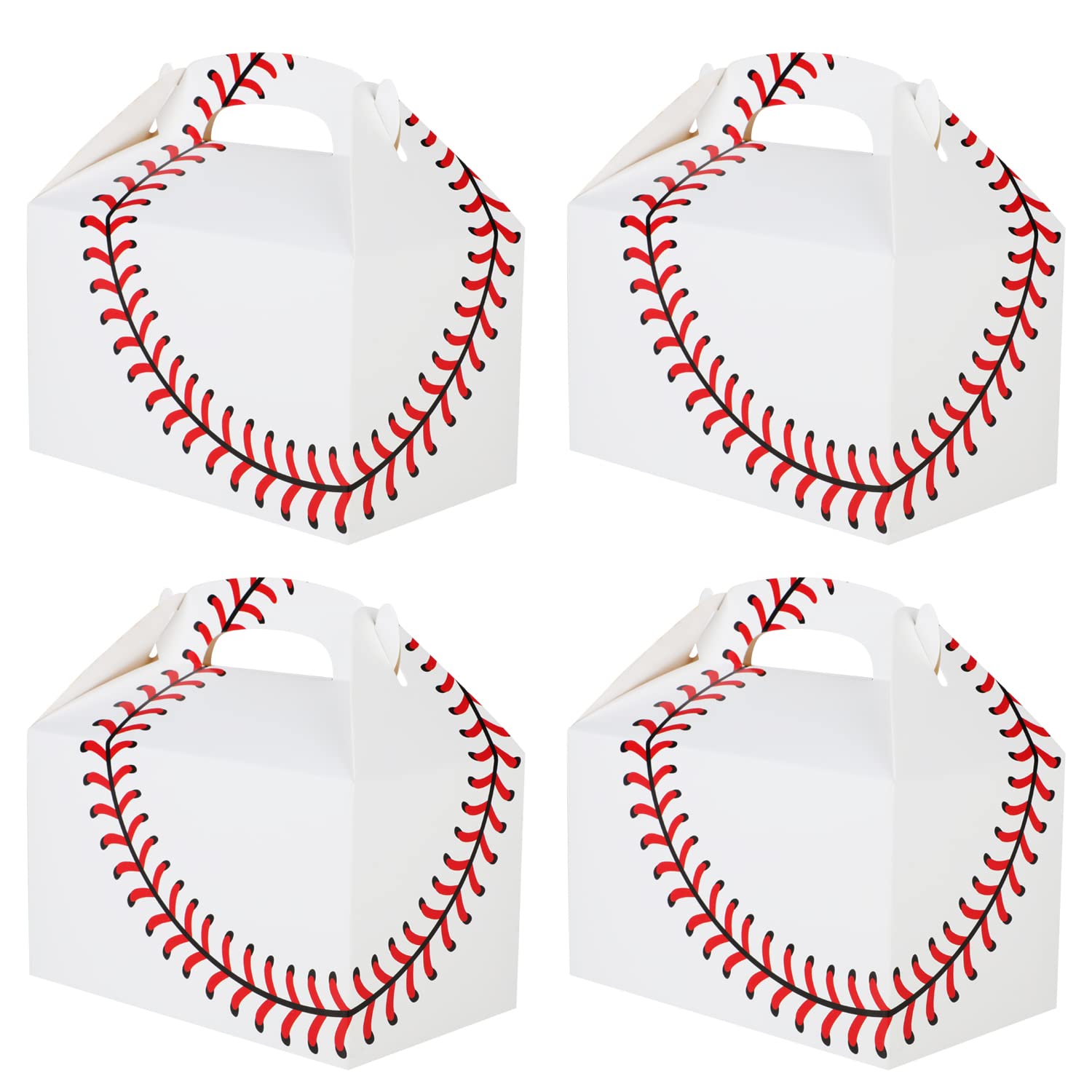 Baseball Party Favor Treat Boxes 24 PCS Baseball Sports Theme Party Gift Box Candy Snack Goodie Bags Cardboard Boxes for Kids Adults Baby Shower Birthday Party Decoration Baseball Party Supplies
