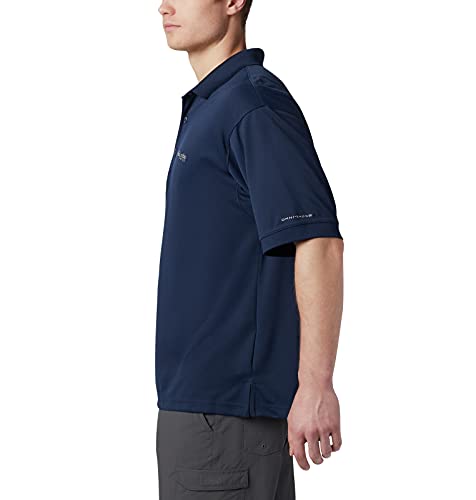 Columbia Men's PFG Perfect Cast Polo Shirt, Breathable, UV Protection Collegiate Navy