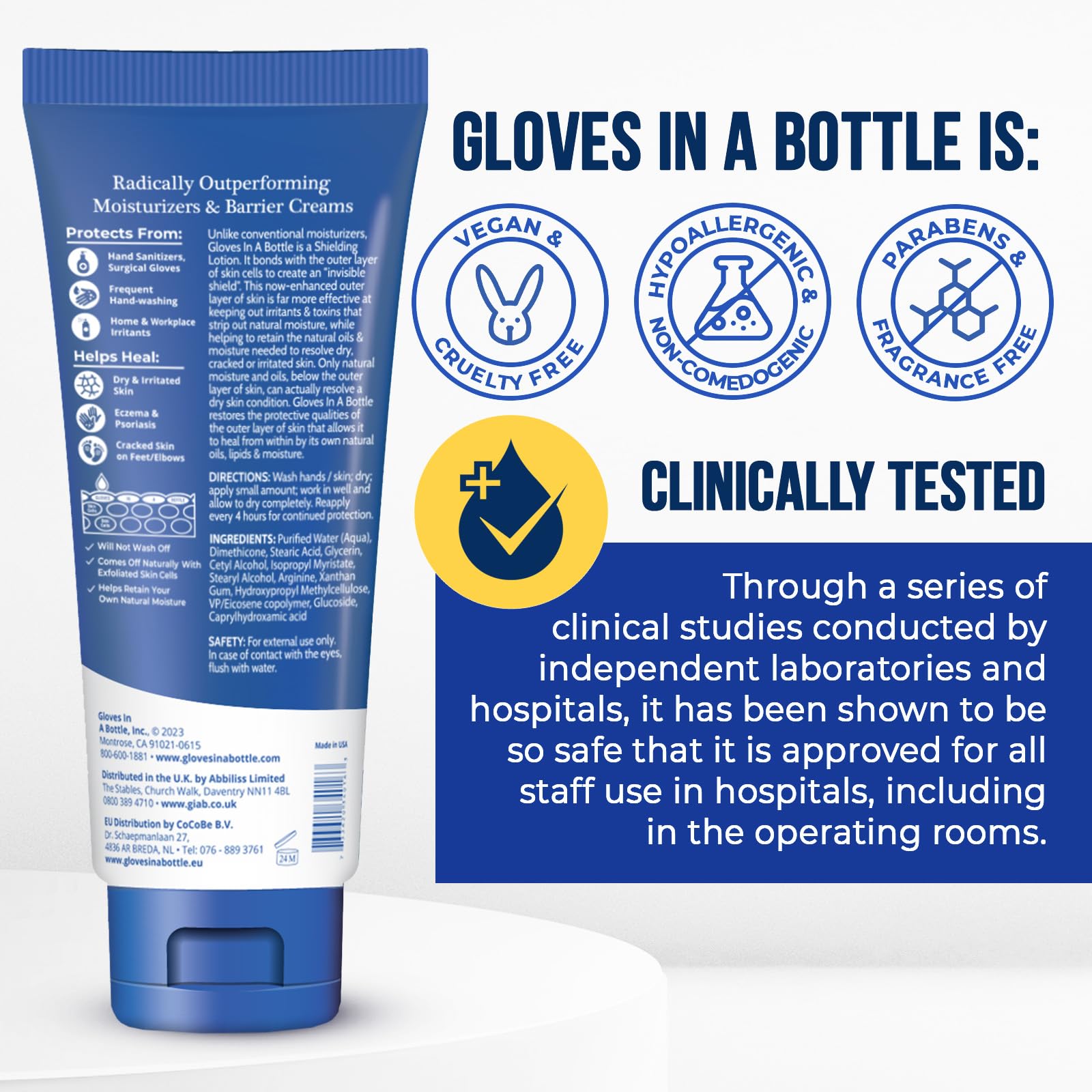 Gloves in a Bottle Shielding Lotion, Relief for Eczema and Psoriasis, 3.4 ounces (Pack of 2)