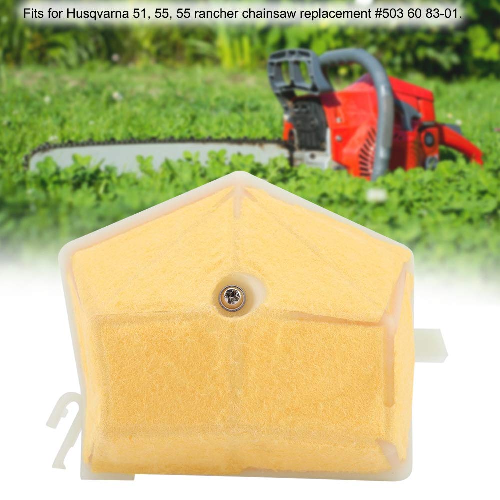 Air Filter for Husqvarna, Replacement Air Filter Compatible with Husqvarna 51 55 55 Rancher Chainsaw #503 60 83-01