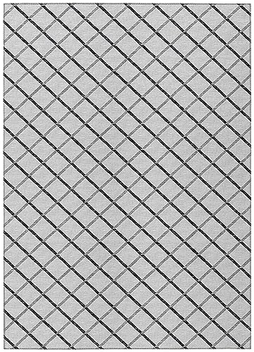 Dalyn Rugs Indoor/Outdoor York YO1 Gray Washable 8' x 10'