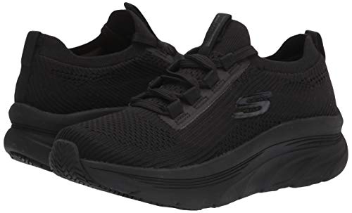 Skechers womens Slip Athletic Styling Health Care Professional Shoe, Black, 7 Wide US