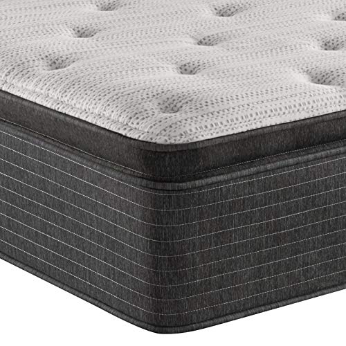Beautyrest Silver BRS900 15 inch Plush Pillow Top Mattress, King, Mattress Only