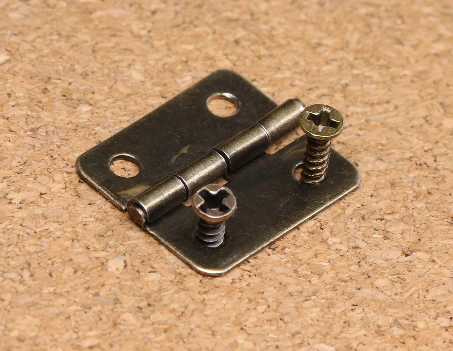 Mini Skater M3 ×16mm Bronze Cross Flat Head Tapping Wood Screws with Oxide and Wax Screws, 100PCS