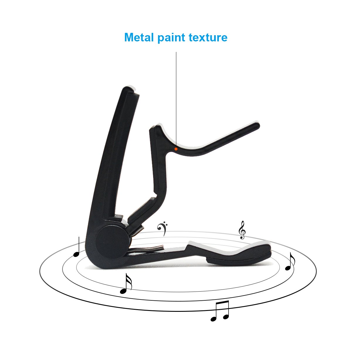 6-String Acoustic & Electric Guitar Capo- Single Handed Capo (MA-12-F)