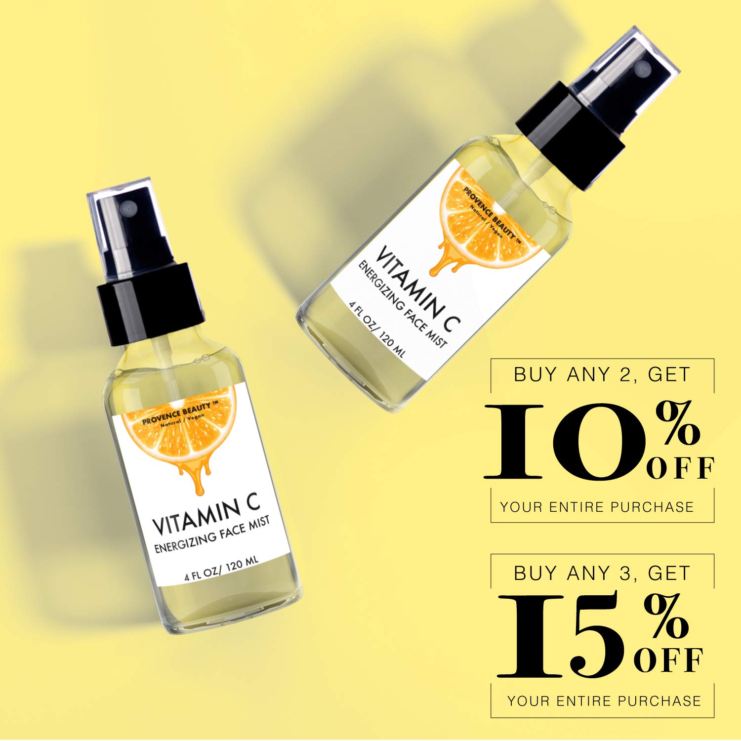 Vitamin-C Face Mist and Setting Spray for All Skin Types - Enhanced with Hyaluronic Acid, Aloe Vera and Rose Water - Skin Brightening, Anti-Aging, Moisturizing, Pore Minimizing - 4 Fl Oz