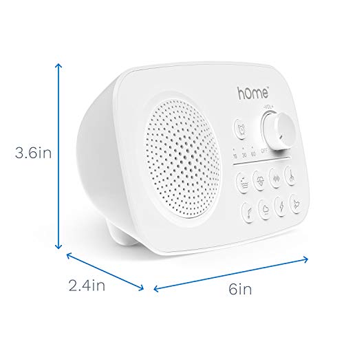 hOmeLabs Portable White Noise Machine - 8 Surprisingly Soothing Sounds for Sleep, Slumber, Siesta or Snooze