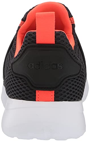adidas Lite Racer Adapt 4.0 Running Shoes, Black/Black/Solar Red, 4.5 US Unisex Big Kid