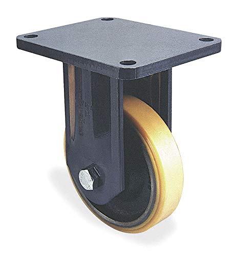 6" Medium-Duty Rigid Plate Caster, 1600 lb. Load Rating (4W706)