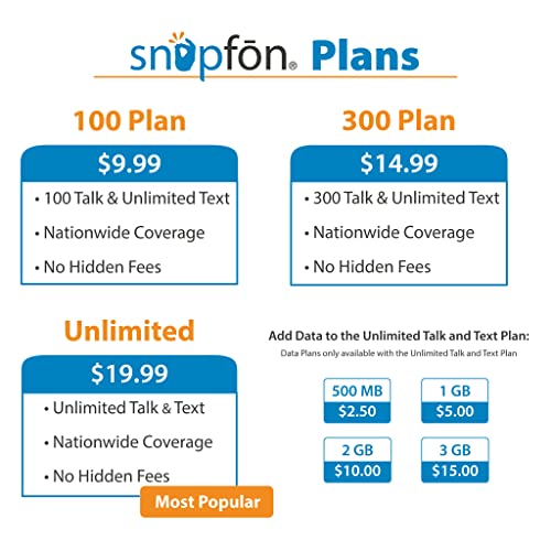 Snapfon ez4G Locked | Big-Button Cellphone for Seniors, Nationwide 4G Volte, SOS Button, Hearing Aid Compatible, Mobile Monitoring Service Ready | Locked to Network, Activation Kit Included
