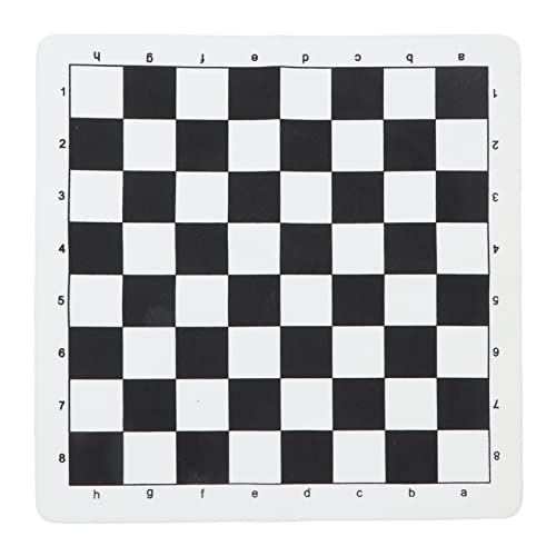 DAUERHAFT International Chess Set, 32Pcs Chess Pieces Portable PU Leather Chessboard Chess Set with Storage Bag, 65mm / 2.56in King Height Non Slip Bottom Board Game Set, for Outdoor Camping