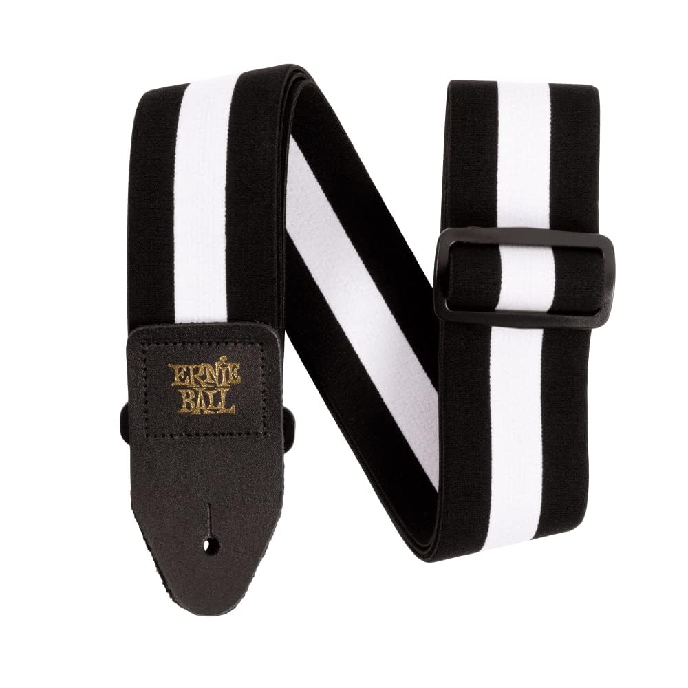 Ernie Ball Stretch Comfort Guitar Strap, Racer White (P05327)