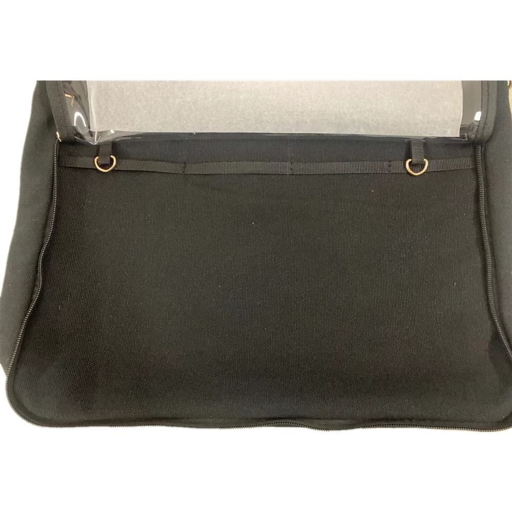 Japanese Harajuku Shoulder Bag Itabag Crossbody Transparent Handbag (Black) One_Size