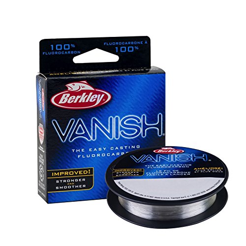 Berkley VanishÂŽ, Clear, 6lb | 2.7kg, 110yd | 100m Fluorocarbon Fishing Line, Suitable for Saltwater and Freshwater Environments