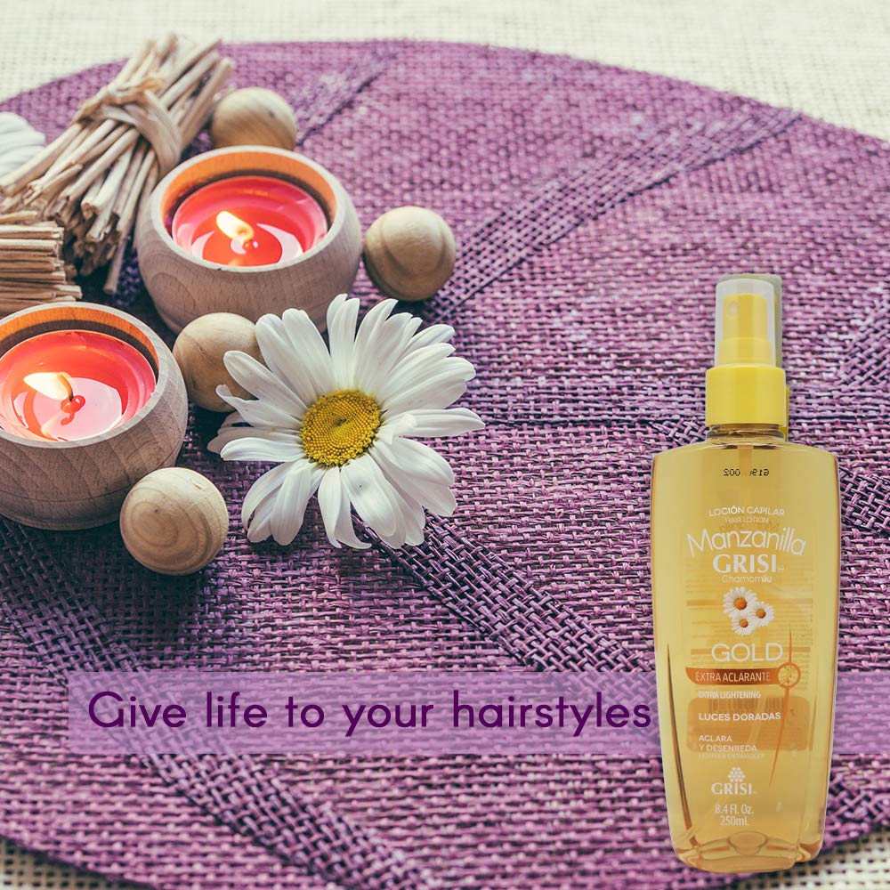 Grisi Chamomile Hair Lotion Manzanilla Lightens & Detangles 8.4 oz.. (2 Pack).. HPVagr by Grisi