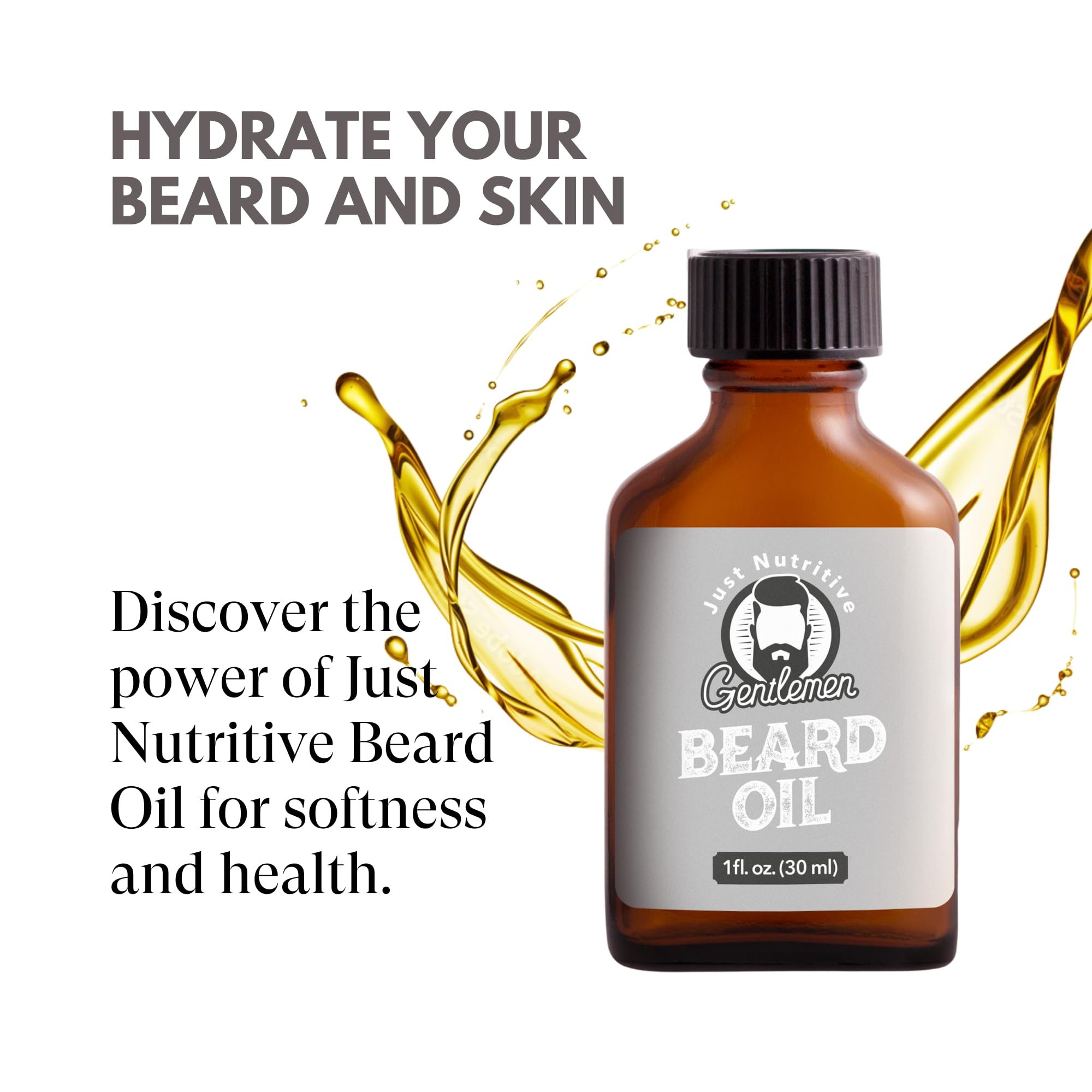 Just Nutritive Beard Oil | Gentlemn | The Best Oil for Beard
