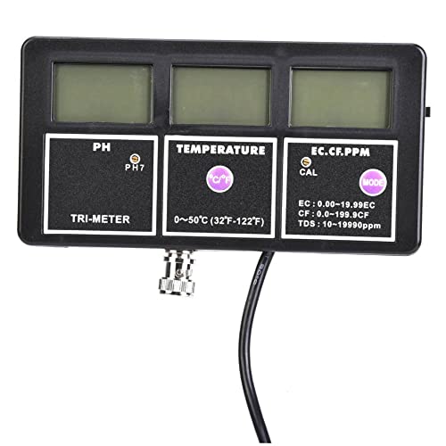 Accurate Water Quality Tester - 5-In-1 Multi-Parameter PH EC Temperature & Conductivity Meter for Aquariums & More / /