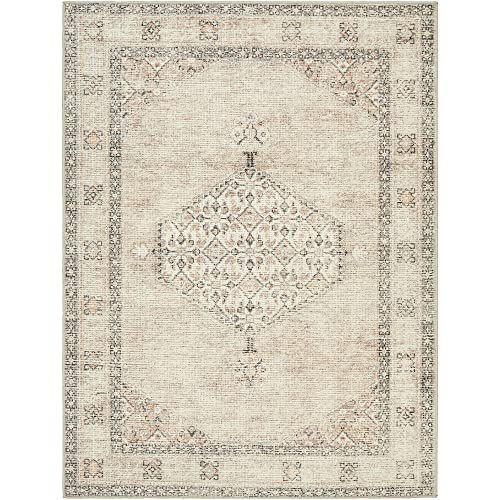 Becki Owens x Surya Lila Medallion Area Rug, 9'2" x 12', Brown