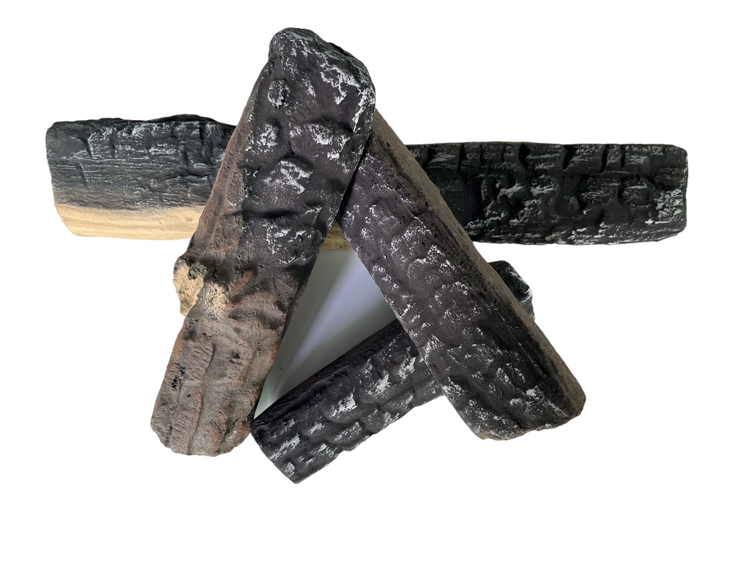B-HOTTE 4pcs Small Gas Fireplace Logs Outdoor fireplaces