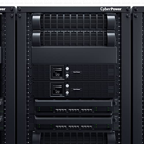 CyberPower OR1500LCDRT2U Smart App LCD UPS System, 1500VA/900W, 8 Outlets, AVR, 2U Rack/Tower