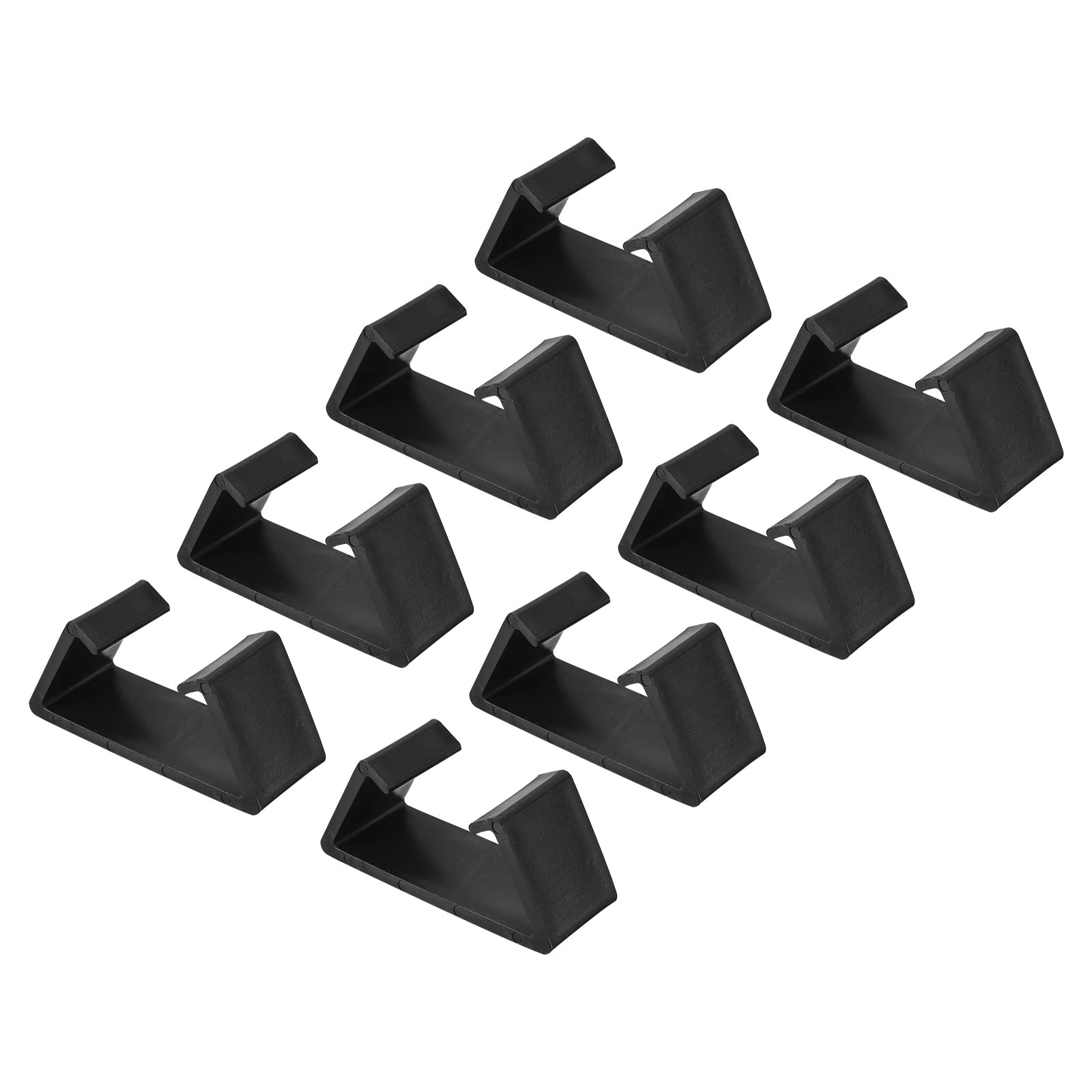 PATIKIL Patio Furniture Clips, 16 Pack Sofa Clamps Fixed Buckle Wicker Rattan Chair Fasteners for Outdoor, Black