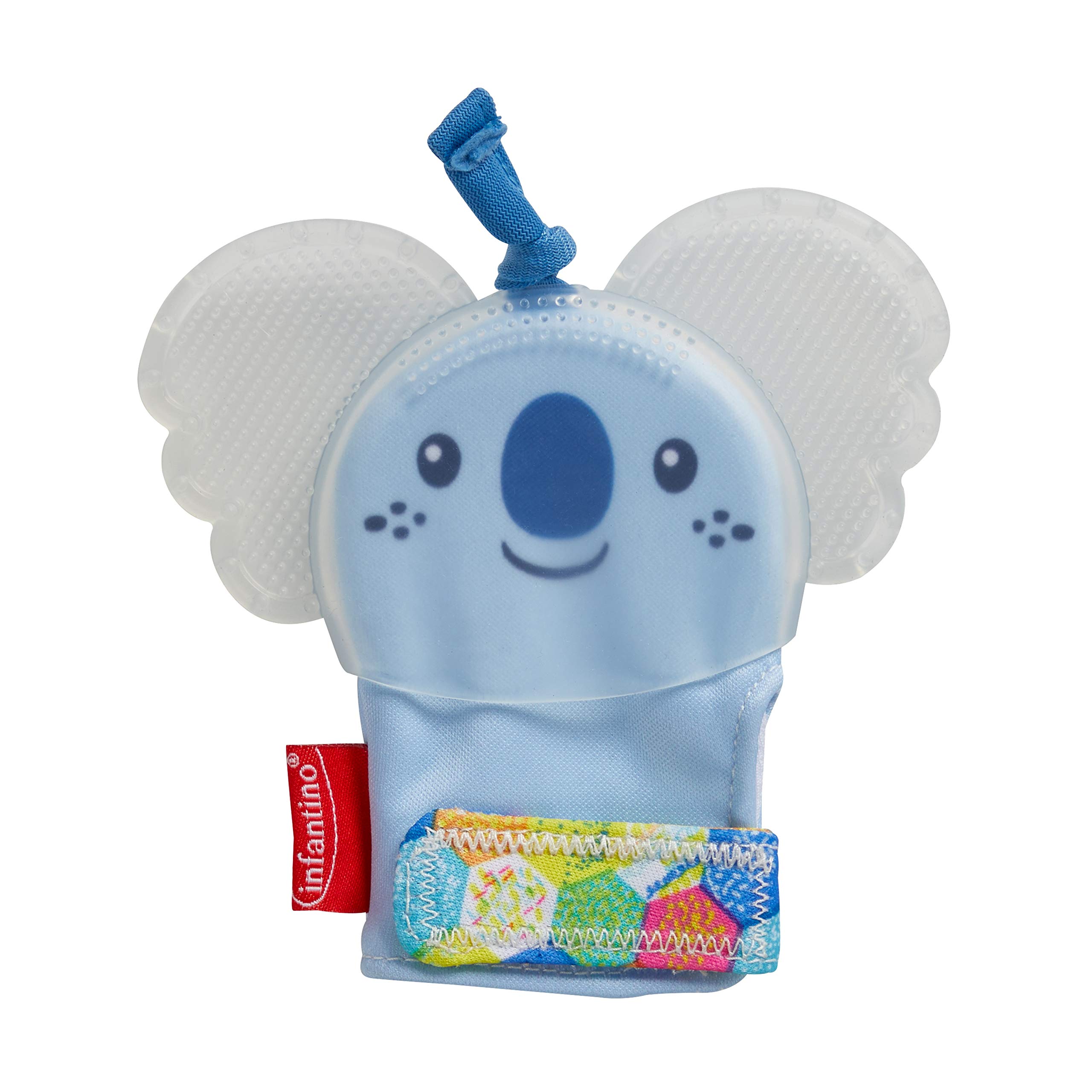 Infantino Crystal Clear Teething Mitten - Teethe & Play Wearable Soft âMittenâ with 100% Paint-Free, Dye-Free Textured Silicone. Easy-Grasp Natural Rubber Teether for Baby (Koala)