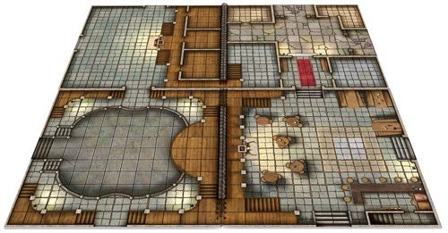 Loke Towns & Taverns Books of Battle Mats , Black
