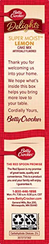 Betty Crocker Delights Super Moist Lemon Cake Mix, 15.25 oz.
