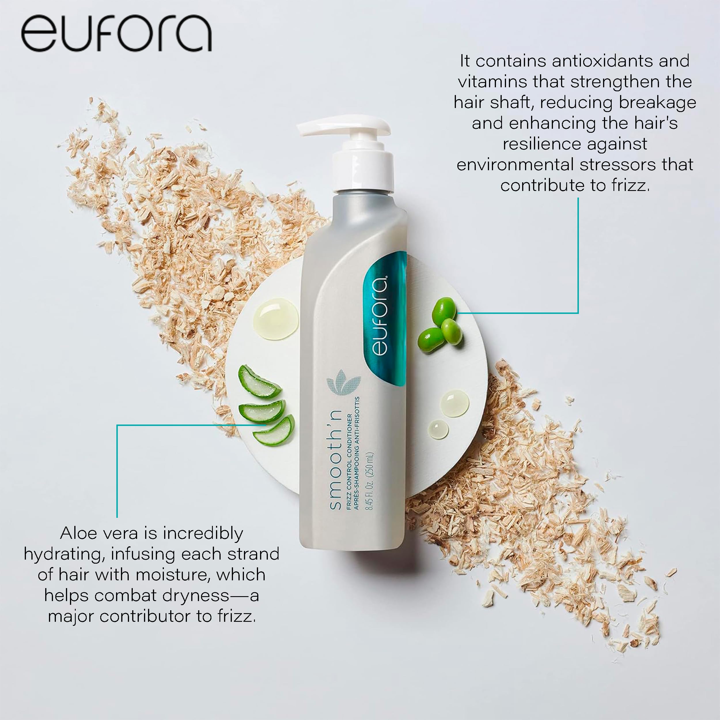 Eufora Smooth'n Frizz Control Conditioner 8.45 oz