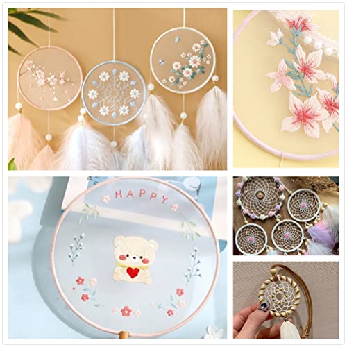 606Pcs Friendship Bracelet String Kit with Storage Box, 56 Colors Embroidery Floss Thread, 500 Beads, 50 Cross Stitch Tools for Hand Embroidery Knitting Sewing Floss Bobbins