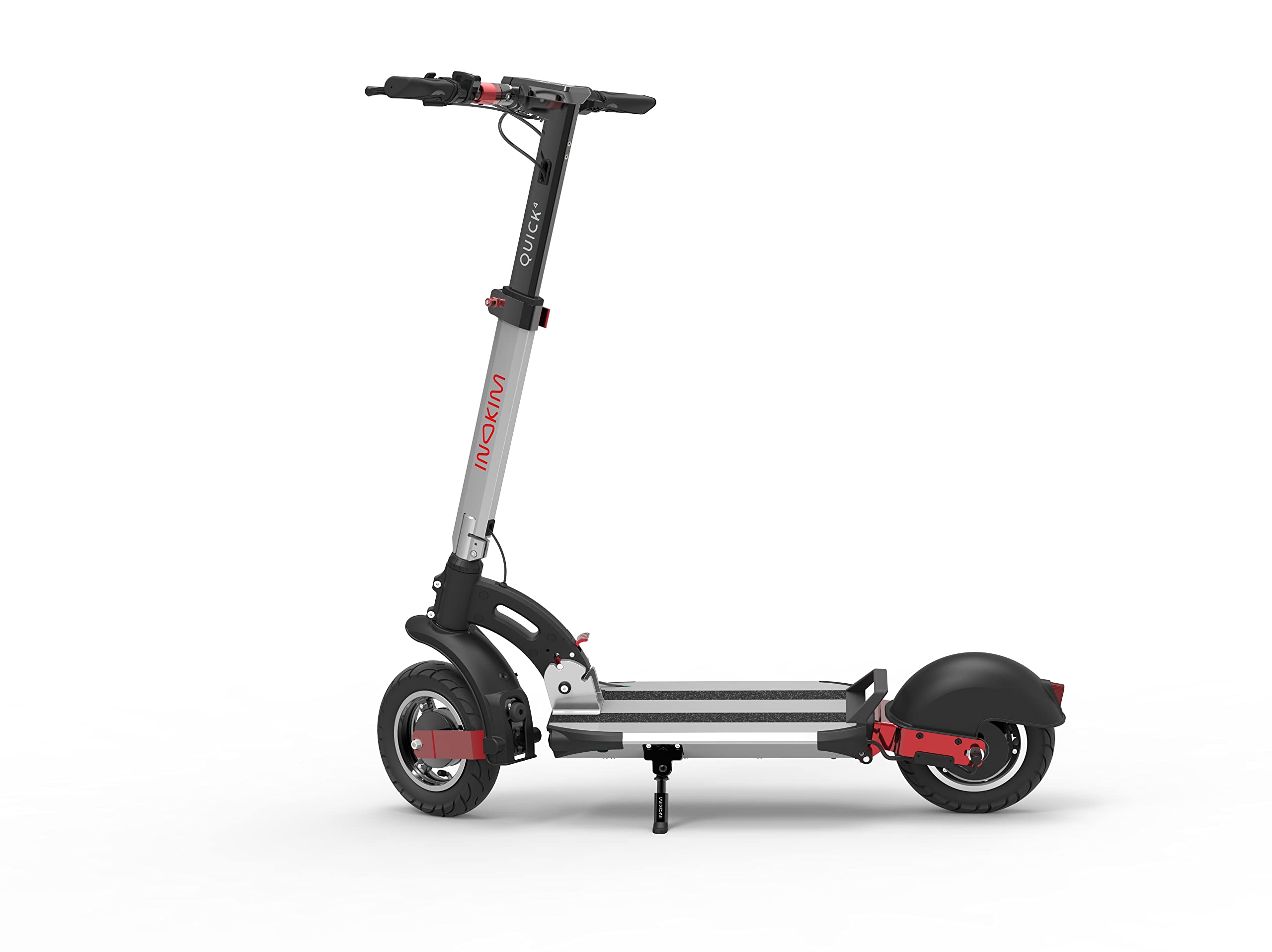 INOKIM QUICK4 Super Electric Scooter Adults 600W (1100W Max) Motor, 44 Mile Range, 25 MPH, 10" Pneumatic Tires, Front & Rear LED Light, Fast Folding Escooter