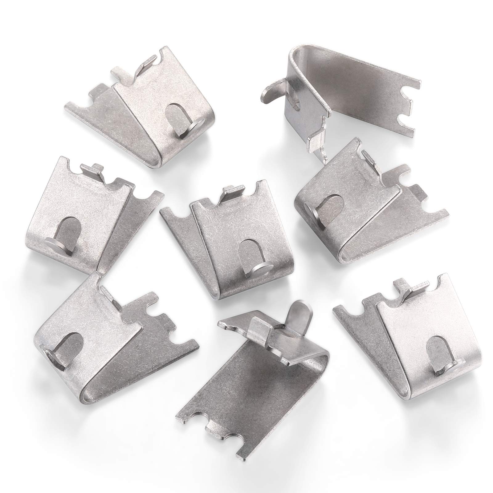 920158 Refrigerator Shelf Clips Freezer Shelf Clip Cooler Shelf Support Commercial Shelf Clip for Fridge(8 Pieces)
