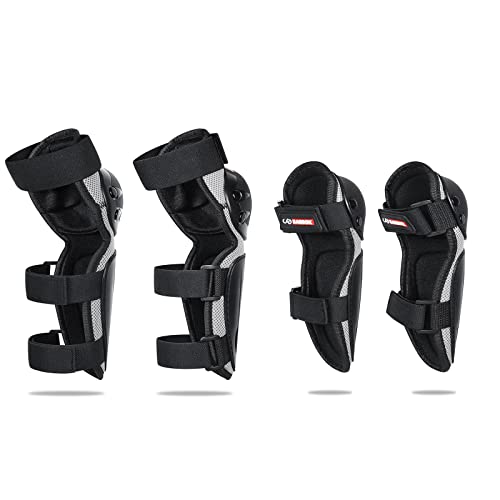 BARBOK Kids Dirt Bike Knee Pads Elbow Pads Youth Safety Anti-Collision Protective Gear for ATV Cycling Rollerblading Motorcycle Skateboard Scooter
