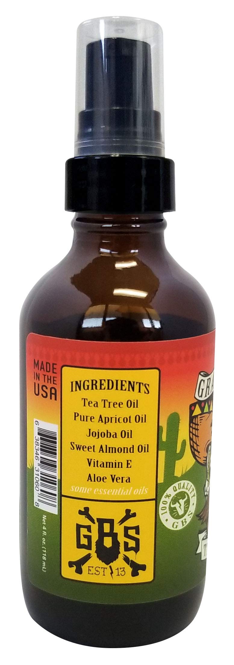 Grave Before Shave Beard Oil (Tequila Limon Blend) 4 oz. Bottle