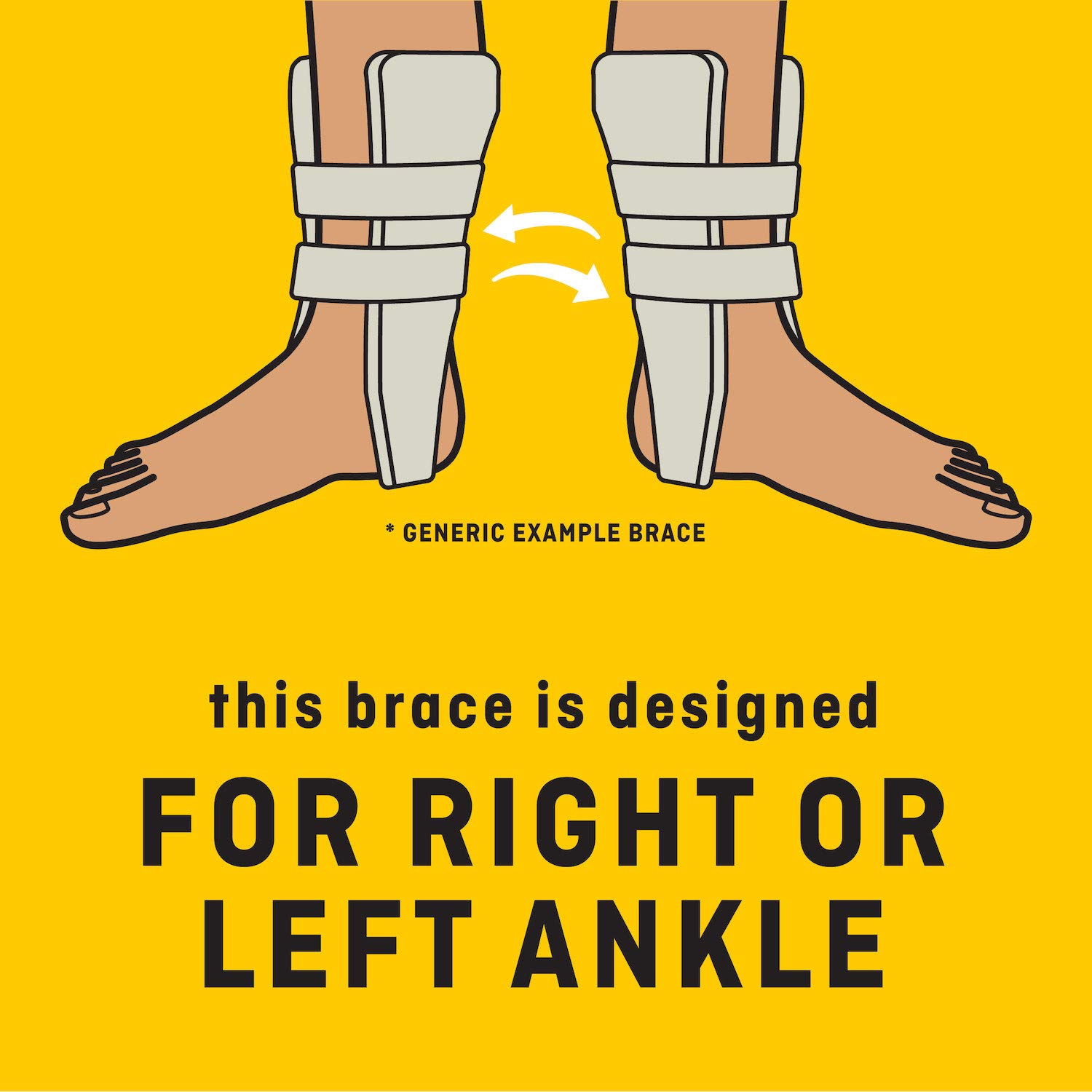 FUTURO Stirrup Ankle Brace, Ideal for Sprains and Strains, One Size