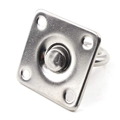M5 Swivel Ceiling Mount Hook Heavy Duty 304 Stainless Steel for Yoga Swing Boat Rigging Marine Deck Hardware(4PCS)