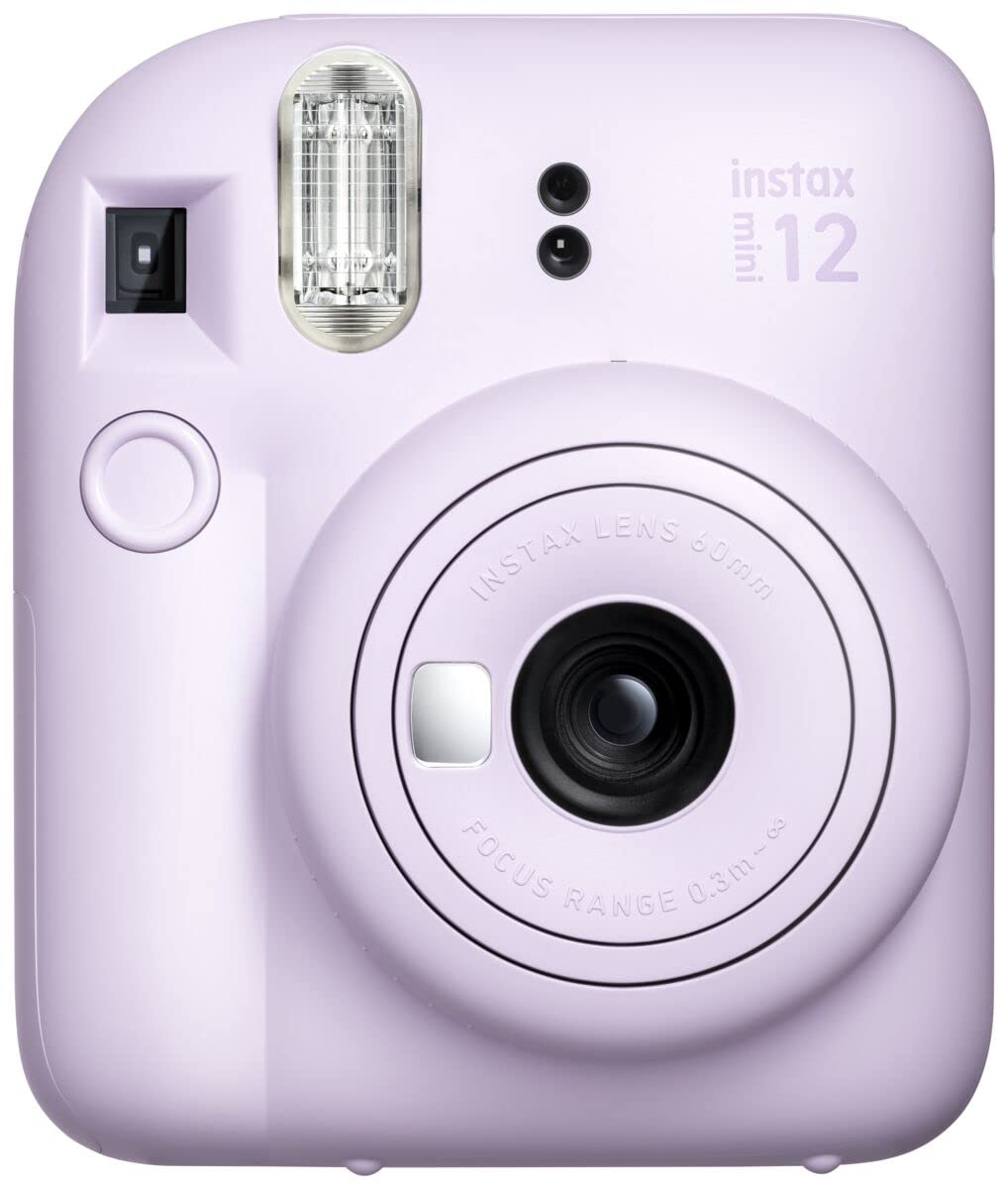 Fujifilm Instax Mini 12 Instant Film Camera (Lilac Purple) + Fuji Instax Film Value Pack – 30 Sheets + Protective Case – Instax Gift Bundle