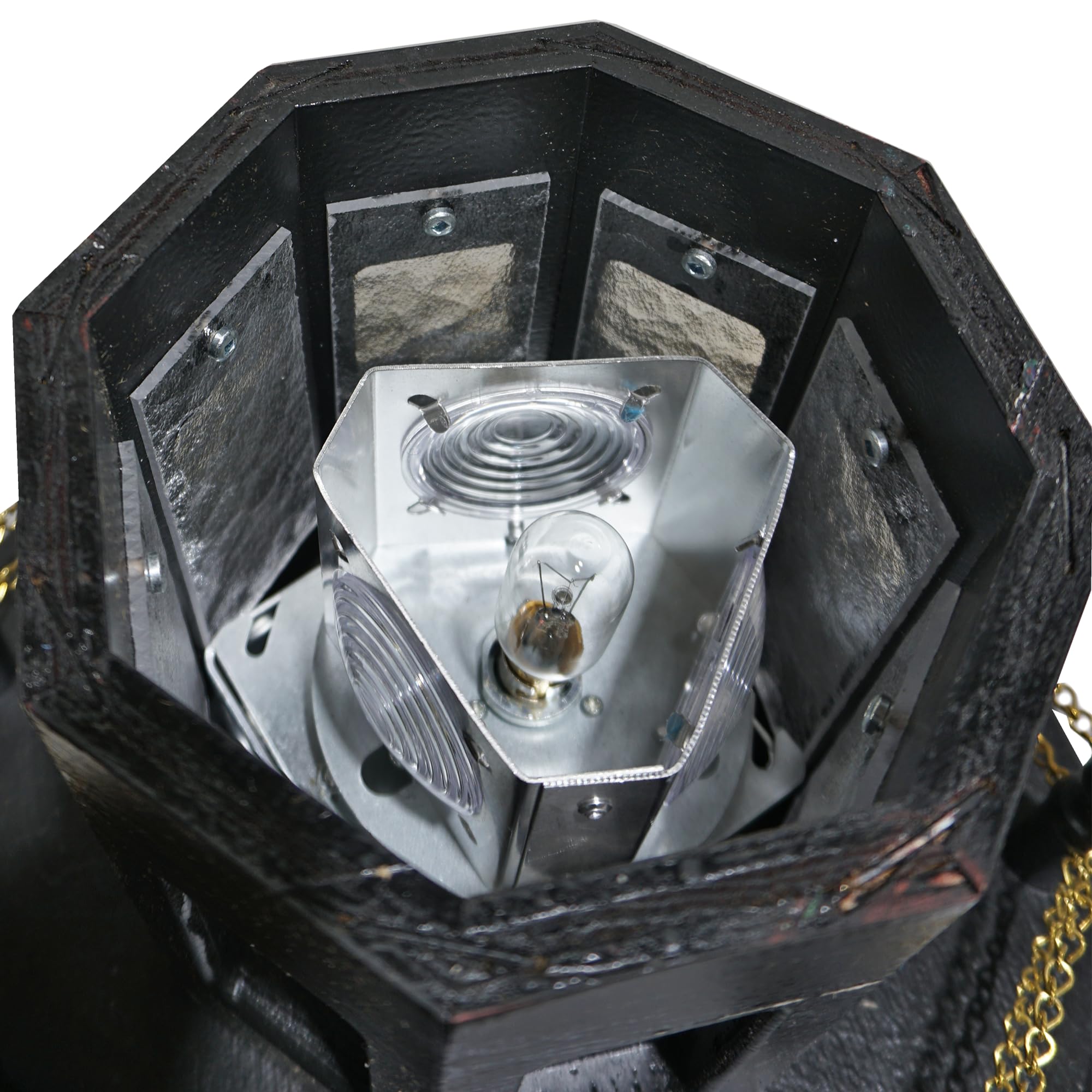 DutchCrafters Rotating Light Kit, Revolving Lighthouse Beacon Light, 36RPM, 120v Wired Lighting, Fits 3' - 12' Decorative Amish Lighthouse