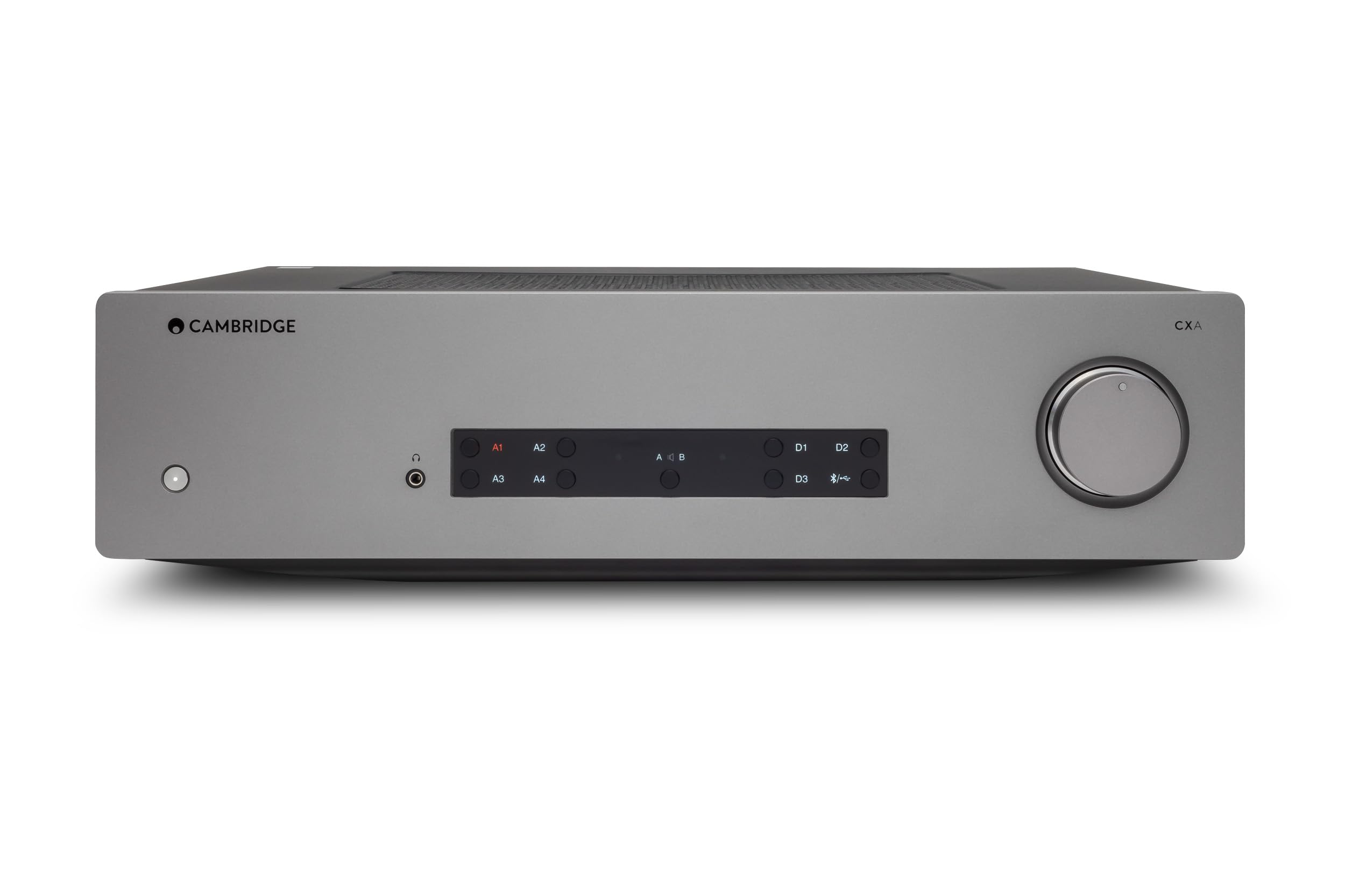 Cambridge Audio CXA81 Stereo Two-Channel Amplifier with Bluetooth and Built-in DAC - 80 Watts Per Channel (Lunar Grey)