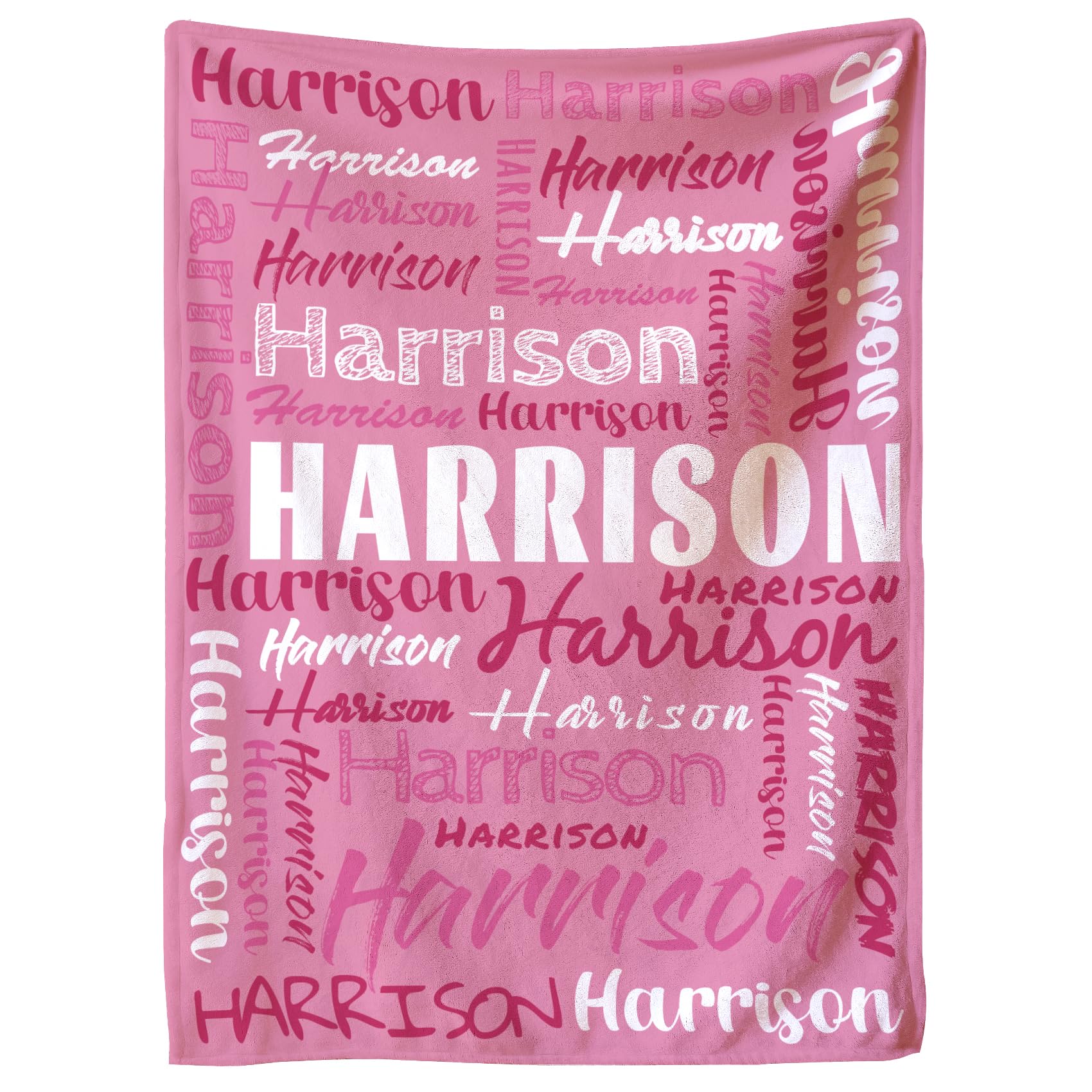 xsdnb Personalized Baby Blanket with Name for Kids,Custom Kids Blanket,Toddler Blanket for Daycare,Customized Blankets for Adults,Personalized Kids Gifts Christmas Blanket