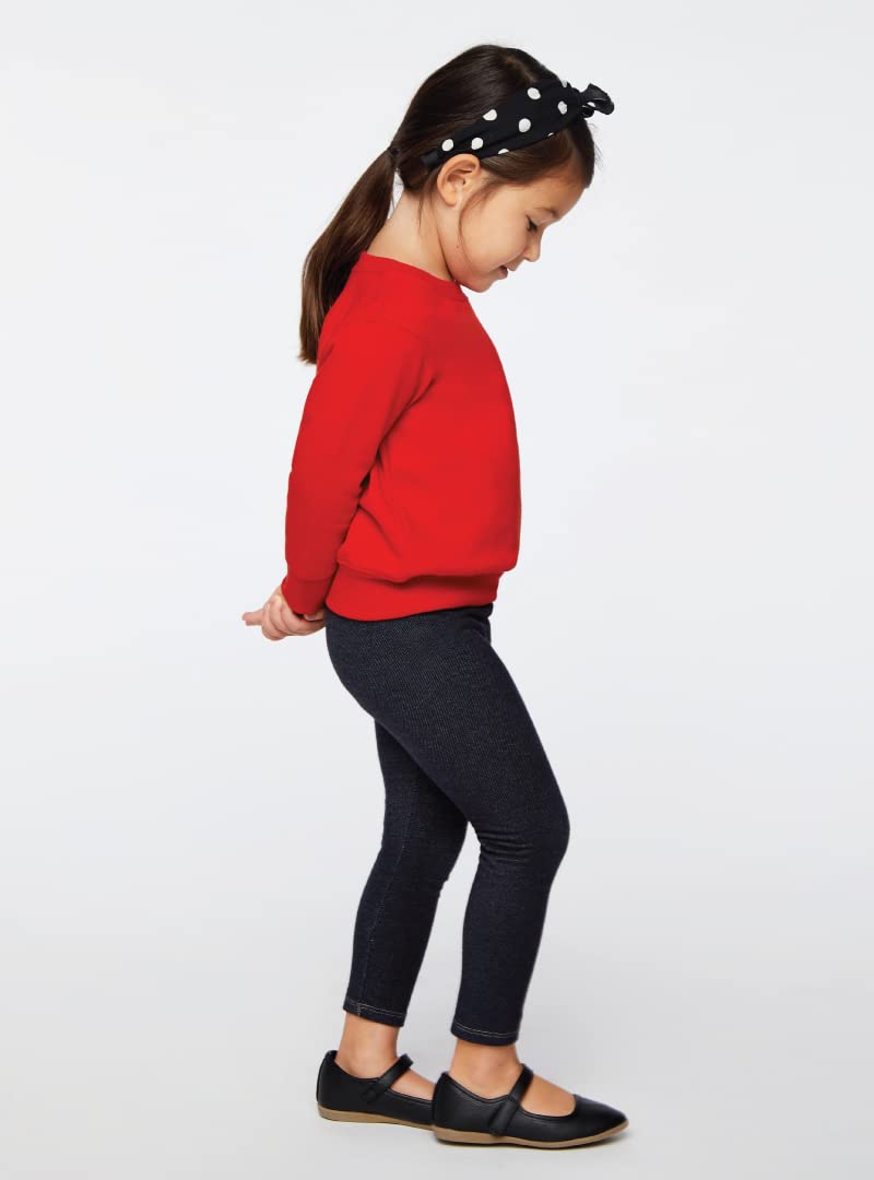 RABBIT SKINS Toddler Fleece Long Sleeve Pullover Sweatshirt, Heather, 2T