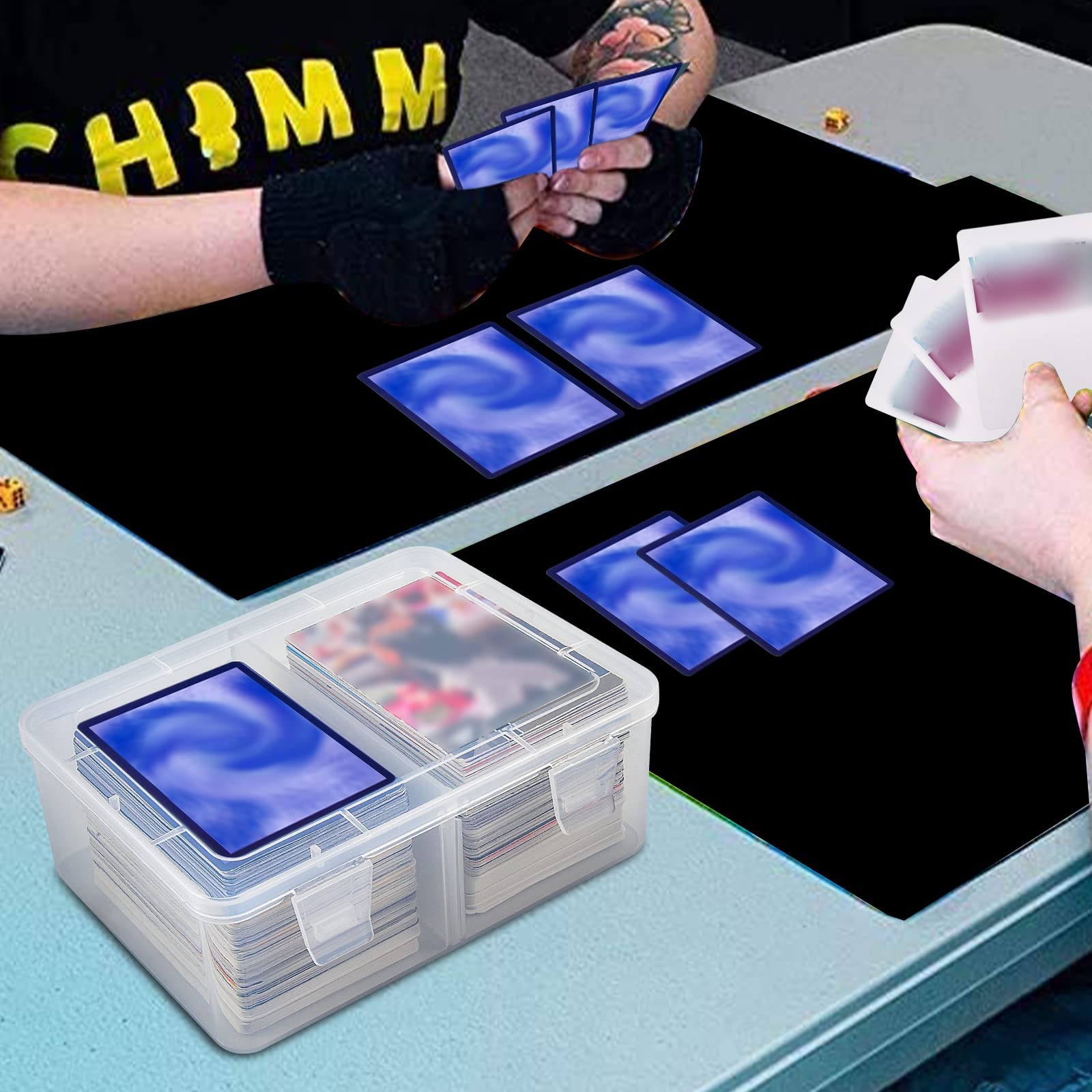 FULLCASE Card Case Holder Compatible with Baseball Football Sports Game, Trading Cards Storage Also for PM TCG/for MTG/for C.A.H/for Topps Display Collector Organizer(Box Only)