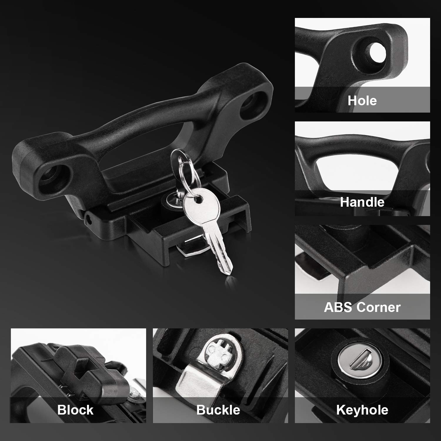 4 Pack Boxlink Tie Down Anchors F150 F250 F350 2015 2016 2017 2018 2019 2020 2021 2022 Bed Tie Downs, Replaces for Ford FL3Z-99000A64-B